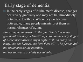 HEALTH CARE ASSISTANTS dementia PATIENTS notes | PPTX