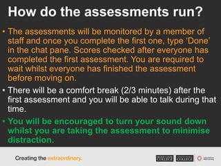 HCA LTHTR Group - Assessment information | PPT
