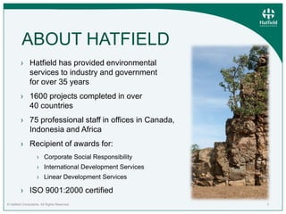 Hatfield Consultants Africa Presentation National Disaster Management ...