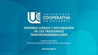 HISTORIA CLINICA DE ATM OKESON, MUSCULOS INCERSIONES | PPTX