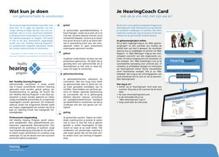 HearingCoach brochure (NL) | PDF