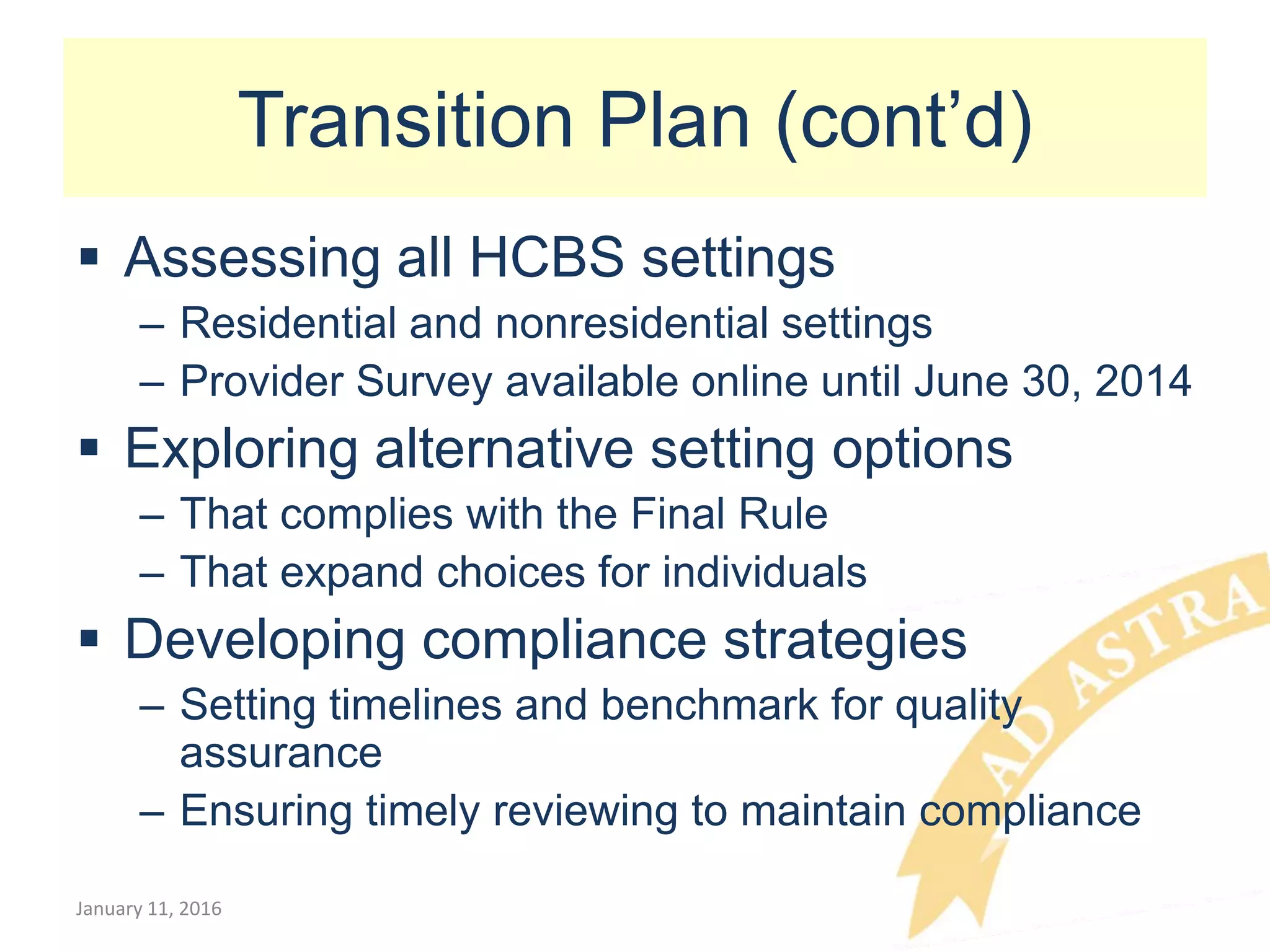HCBS Final Rule | PPTX