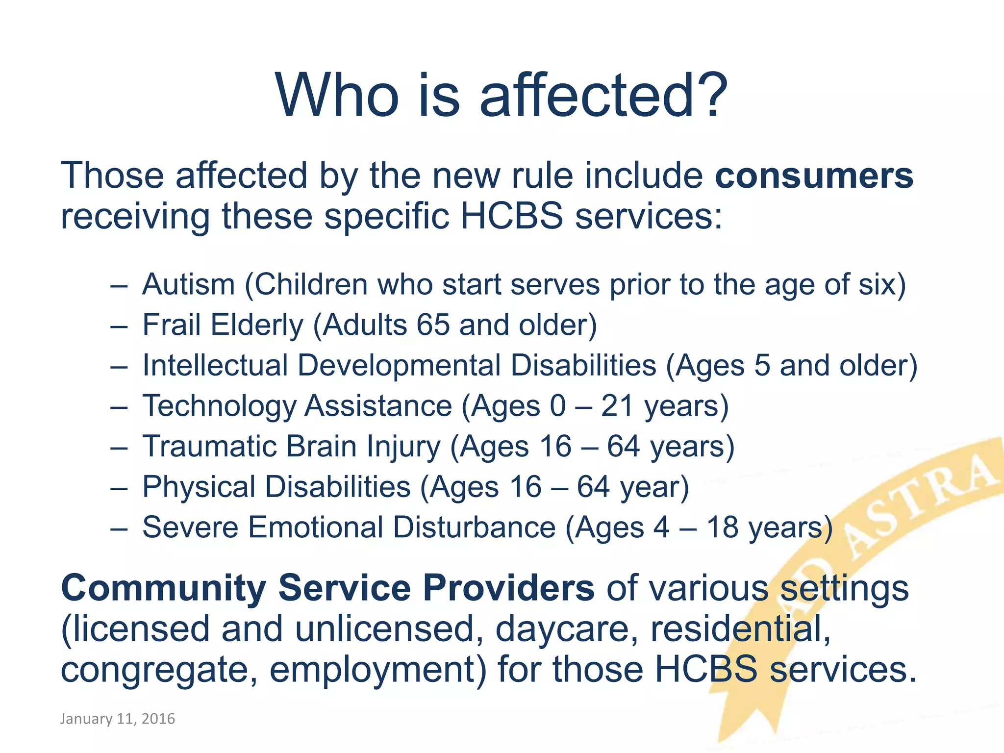 HCBS Final Rule | PPTX