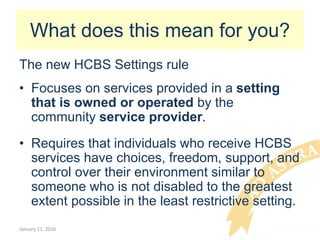 HCBS Final Rule | PPTX