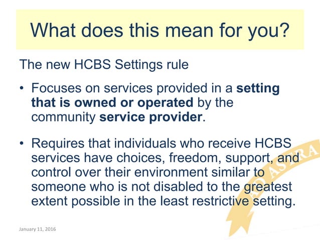 HCBS Final Rule | PPTX