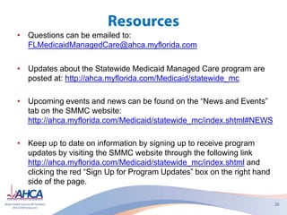 SMMC Long-term Care Provider Webinar: Home-like Environment | PPT