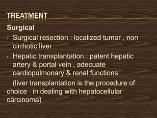 Hepatocellular carcinoma | PPTX | Medical Health