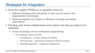 Managing Organizational Risk: The Mighty Triad of Compliance, Internal ...