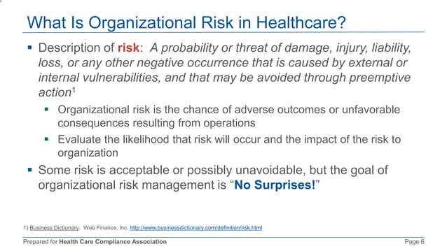 Managing Organizational Risk: The Mighty Triad of Compliance, Internal ...