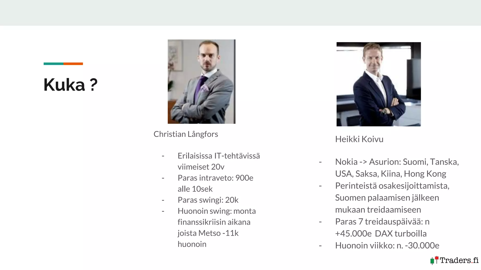 Traders' club: Treidausta algoritmien avulla | PPTX