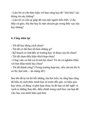 Học cách học | DOCX