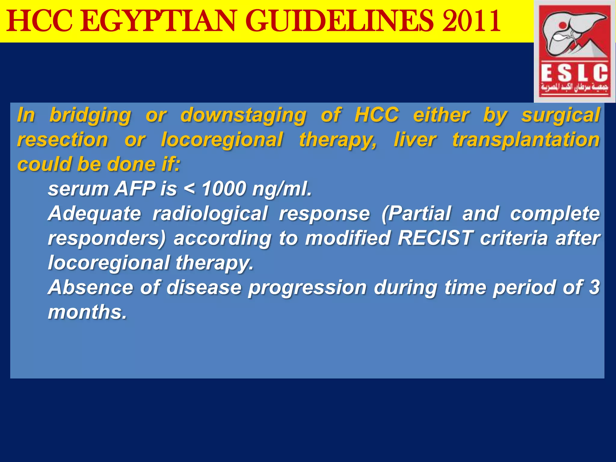 Hcc egyptian guidelines overview Prof ezz elarab | PPT