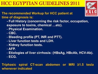 Hcc egyptian guidelines overview Prof ezz elarab | PPT