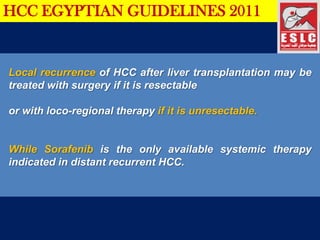 Hcc egyptian guidelines overview Prof ezz elarab | PPT