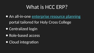 HCC ERP Login One Platform For All- .pptx