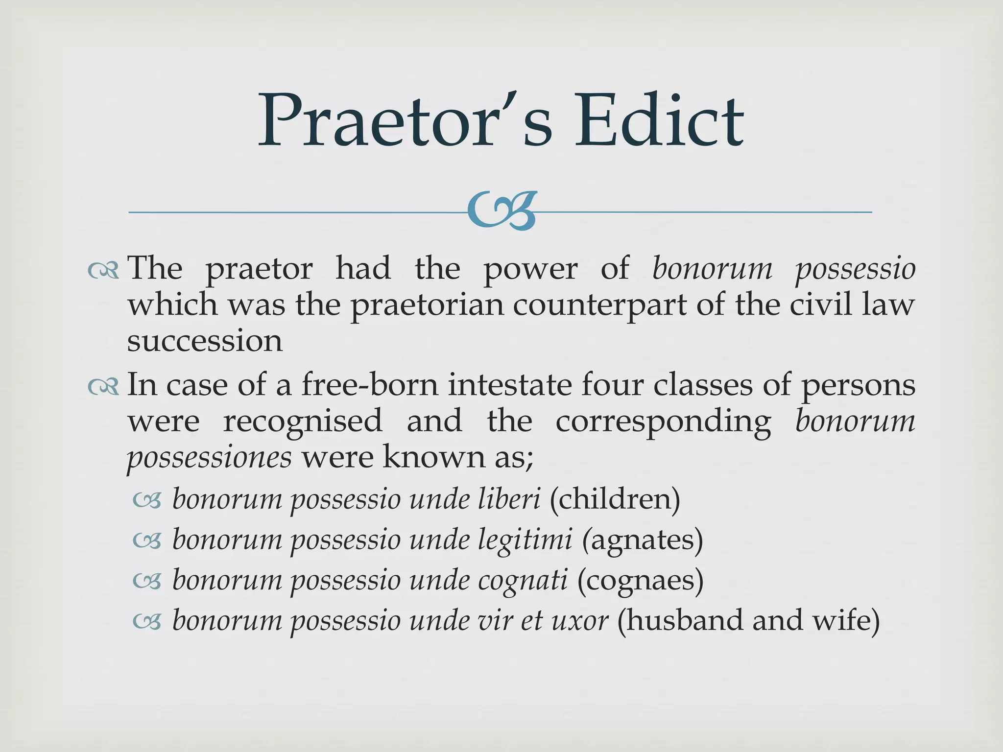 Principles of Law of Succession | PPTX