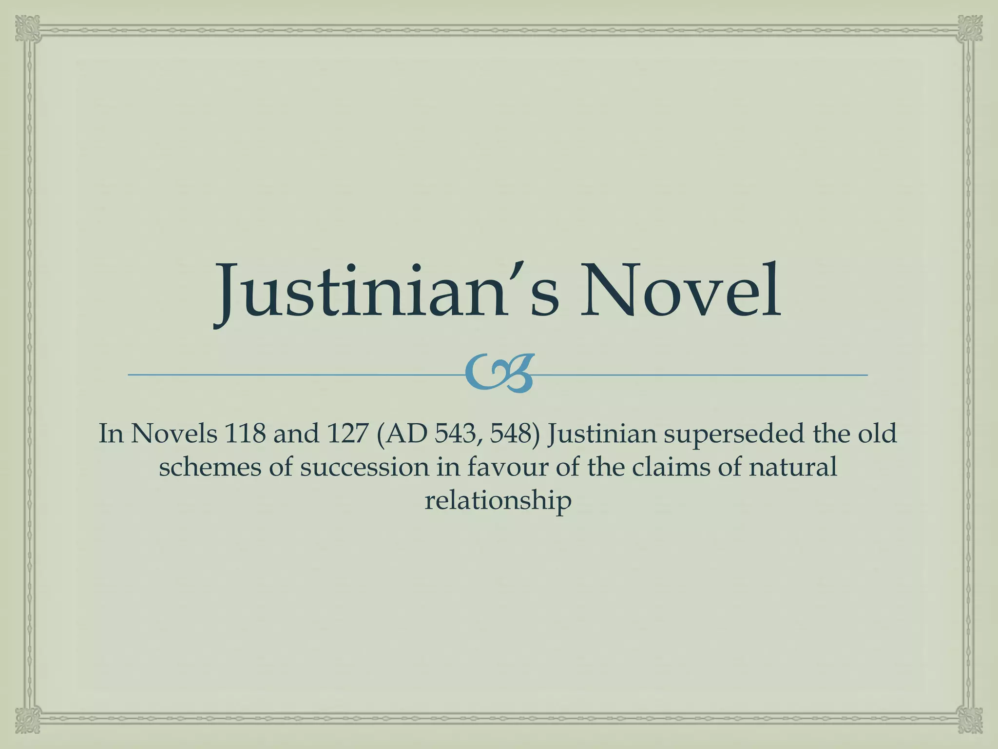 Principles of Law of Succession | PPTX