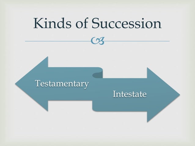 Principles of Law of Succession | PPTX | Law