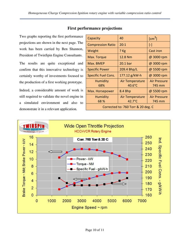 HCCI-VCR Rotary Engine Technical Paper | PDF