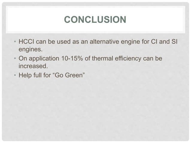 HCCI engine | PPTX