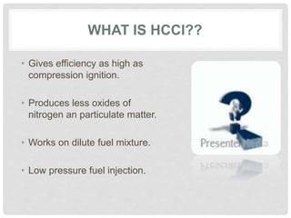 HCCI engine | PPTX