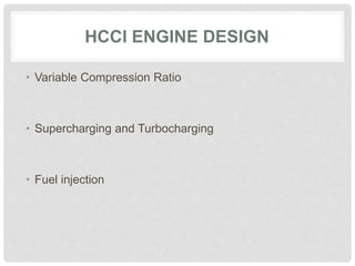 HCCI engine | PPTX
