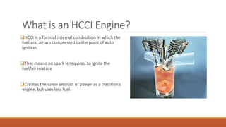 HCCI engine introduction | PPTX