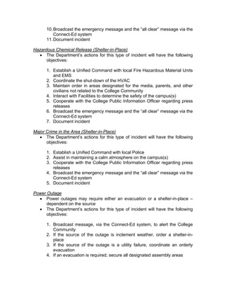 Hcc Public Emergency Plan 3-7-11 | PDF