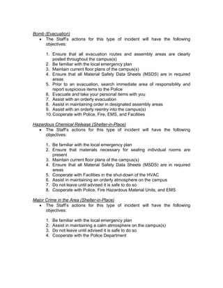 Hcc Public Emergency Plan 3-7-11 | PDF