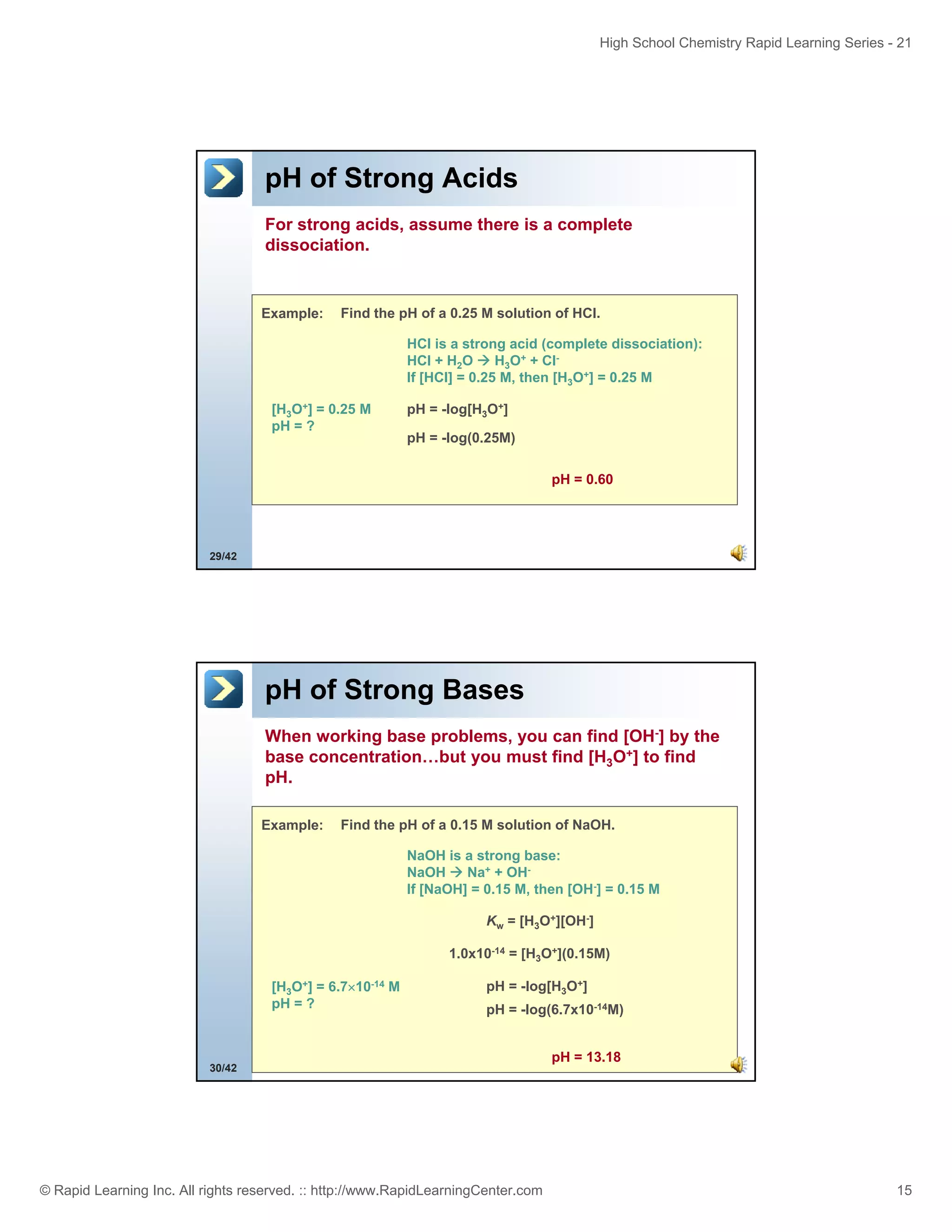 Acids & Bases slides | PDF