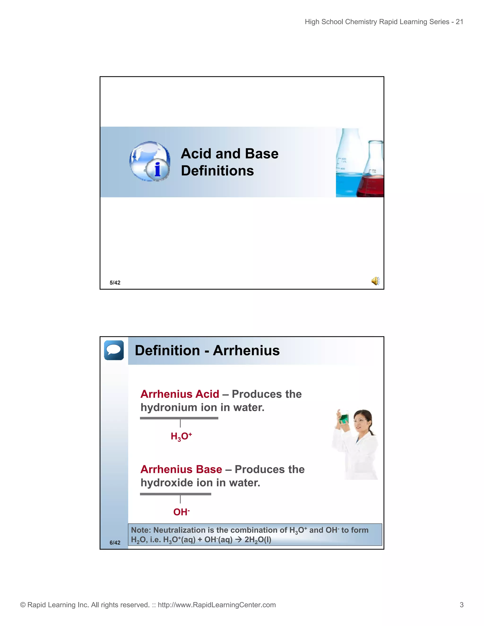 Acids & Bases slides | PDF