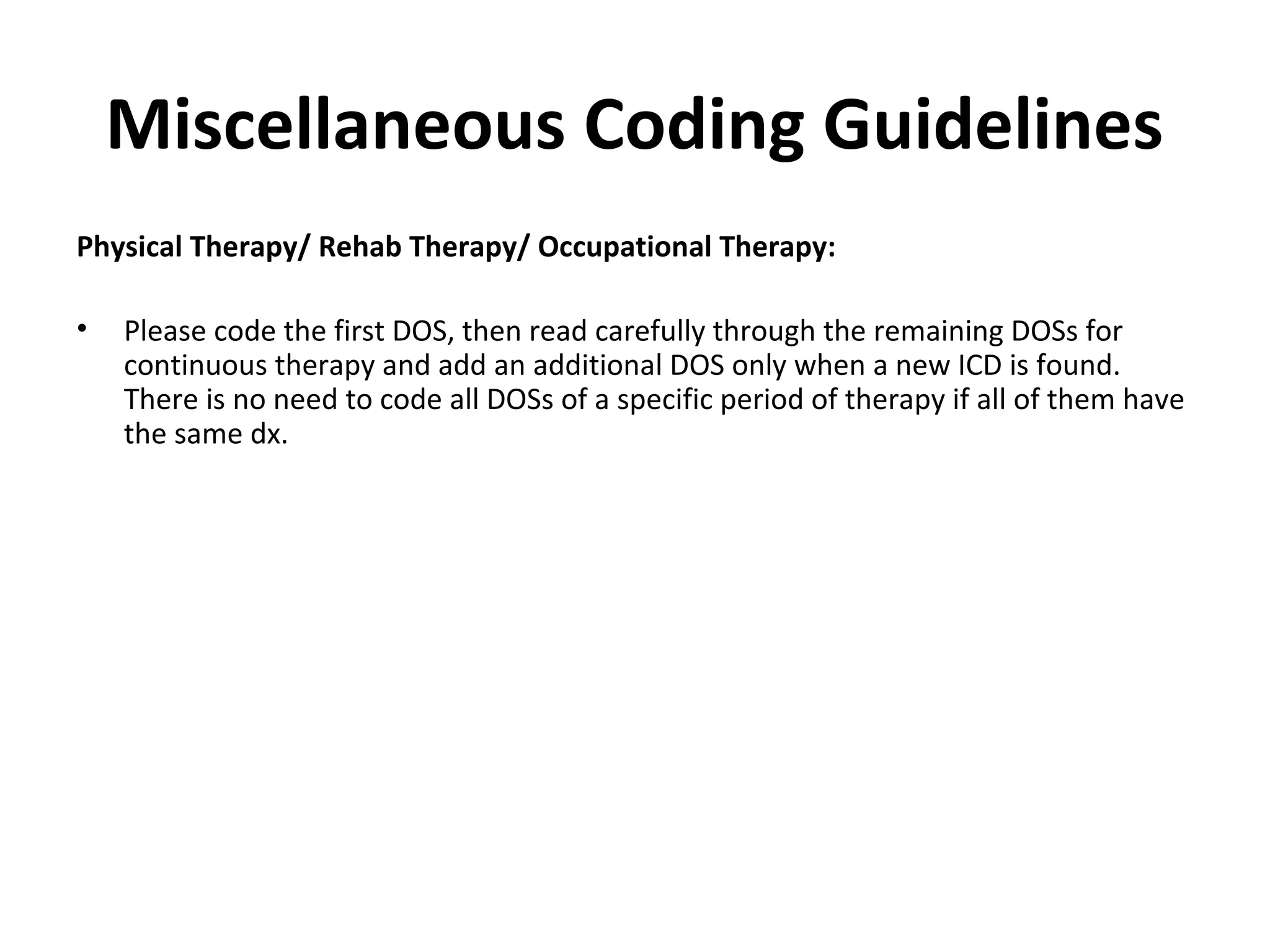 HCC CODING training manual | PPT