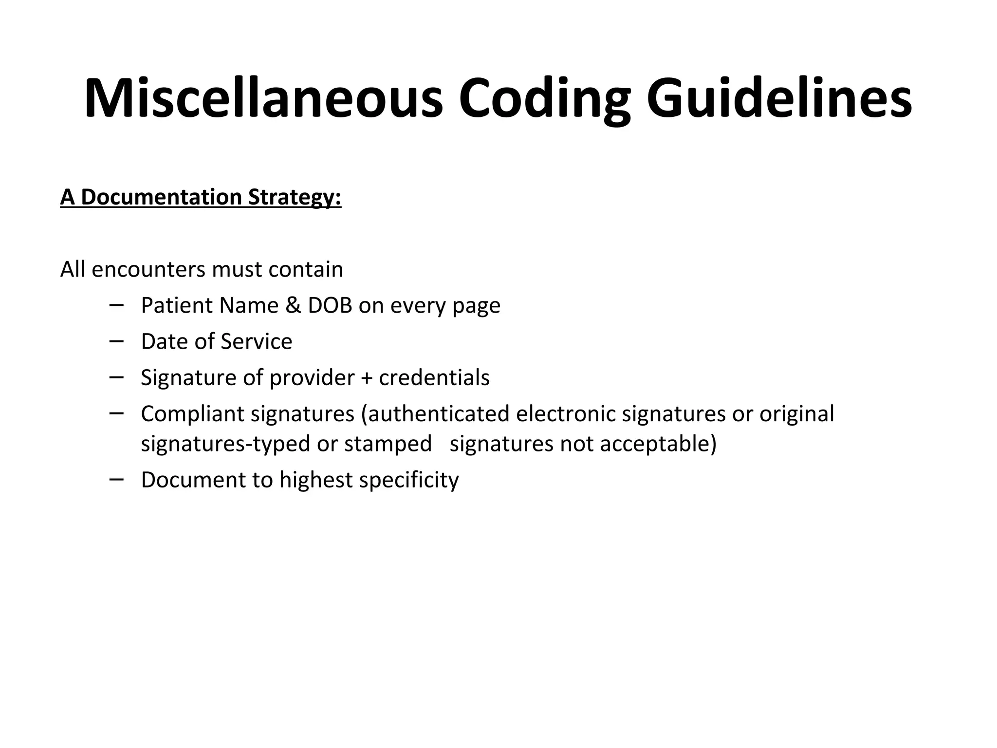 HCC CODING training manual | PPT