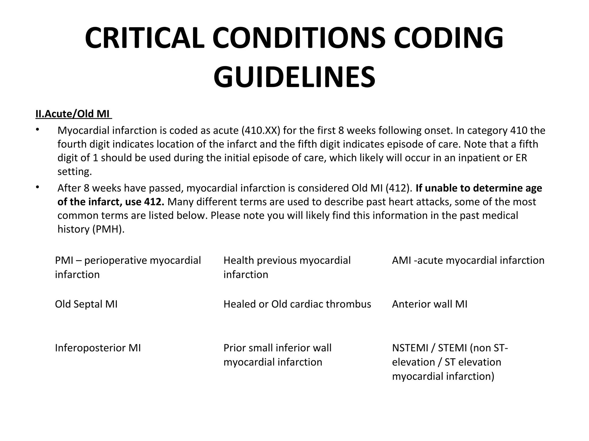HCC CODING training manual | PPT