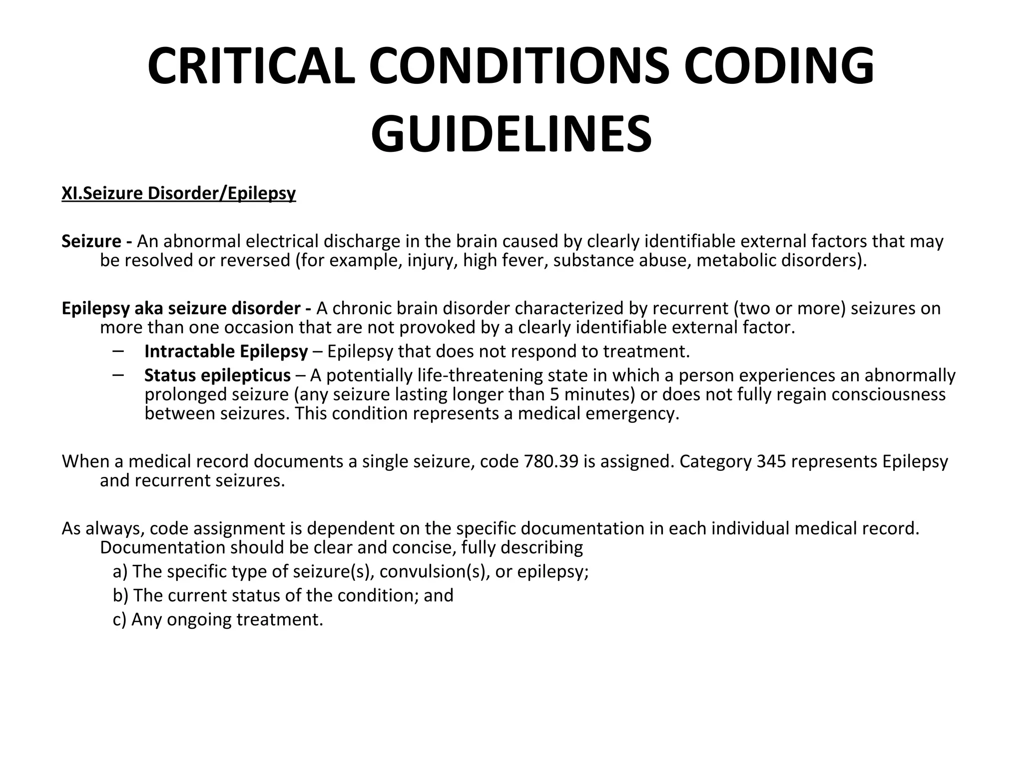 HCC CODING training manual | PPT