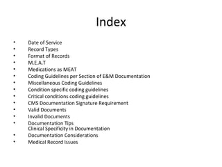 HCC CODING training manual | PPT