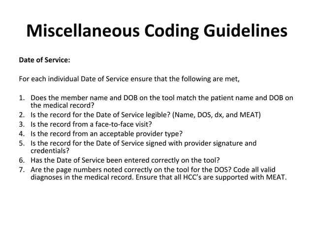 HCC CODING training manual | PPT | Health Insurance | Insurance