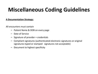 HCC CODING training manual | PPT