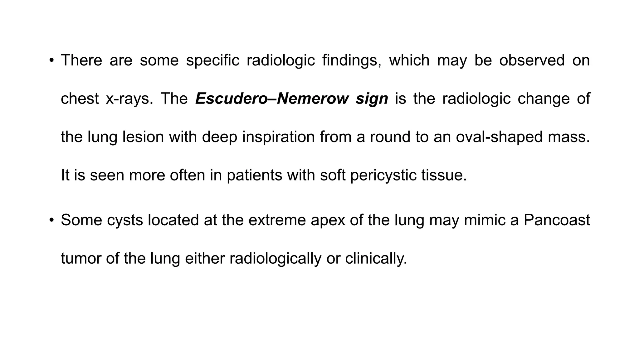 Hydatid Cystic Disease of Lung | PPTX