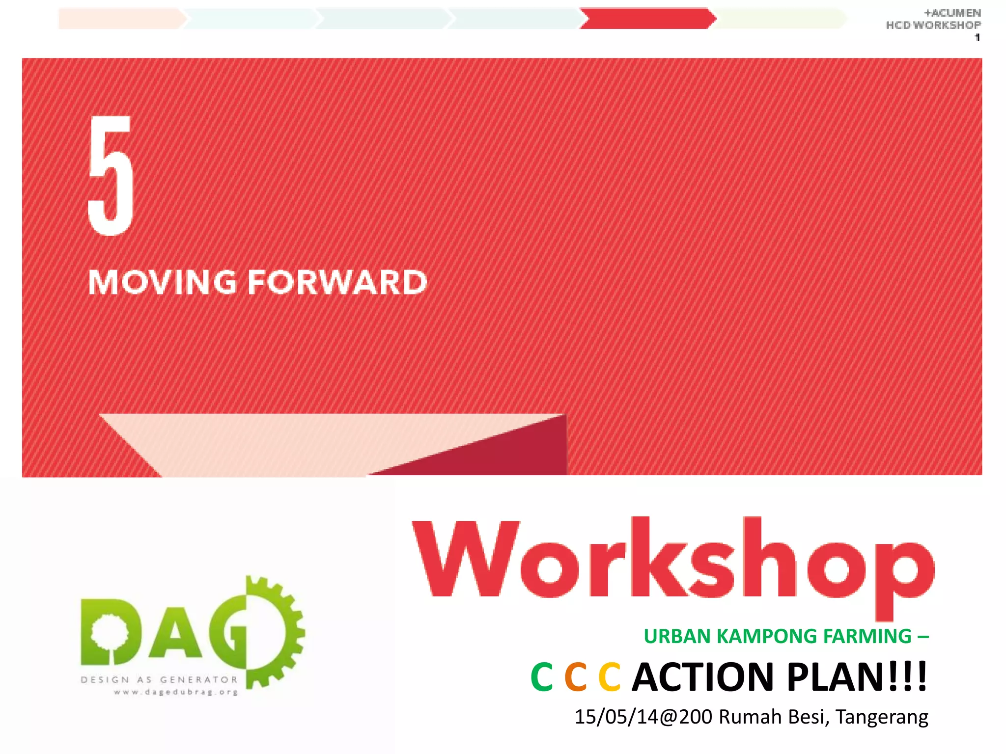 Human-Centered Design for Social Innovation Workshop 7th week May 15th 2014 | PPT