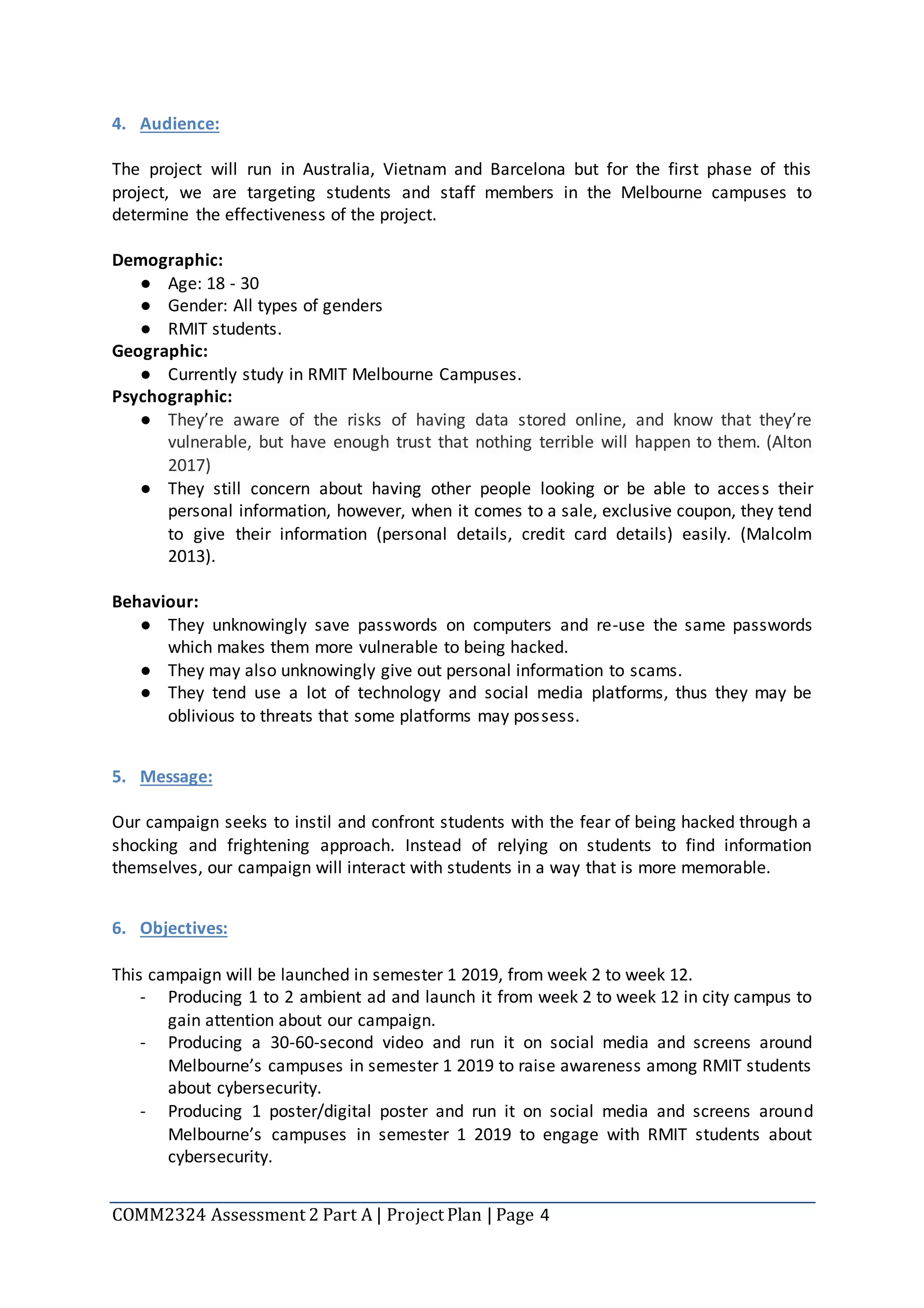 Icp assignment 2 a_group 11_project plan | PDF