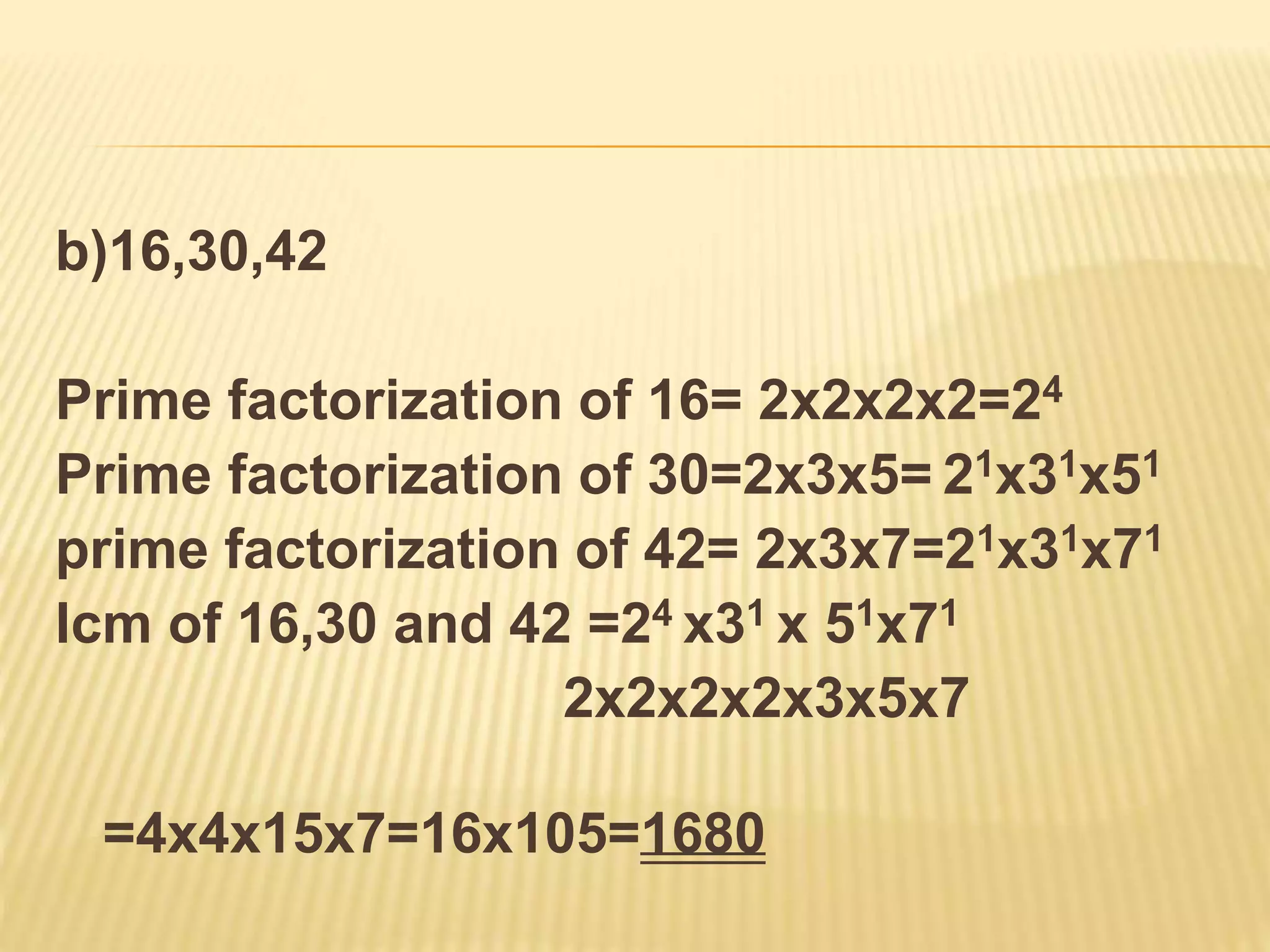 HCF and LCM | PPTX