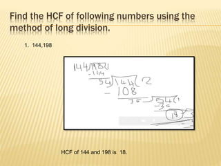 HCF and LCM | PPTX