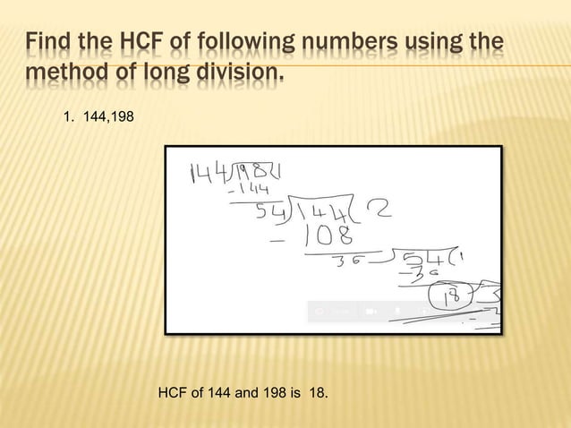 HCF and LCM | PPTX