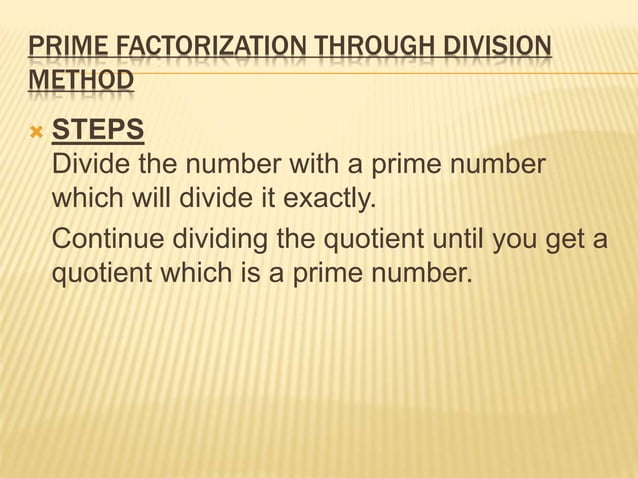 HCF and LCM | PPTX