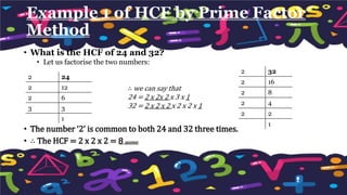 HCF and LCM | PPTX
