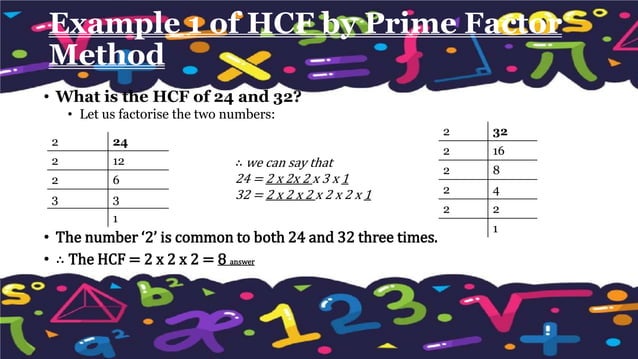 HCF and LCM | PPTX