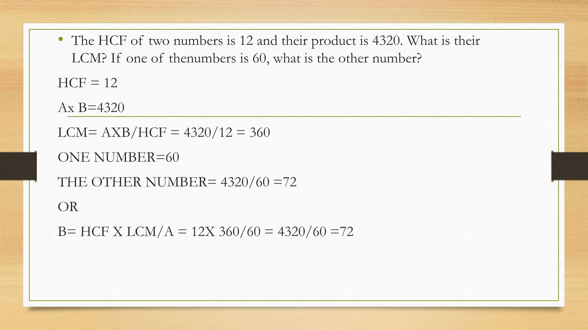 HCF AND LCM.pptx related to maths with examples | PPTX