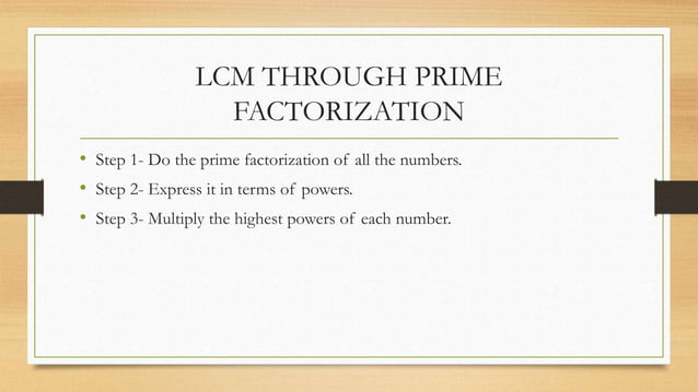 HCF AND LCM.pptx related to maths with examples | PPTX