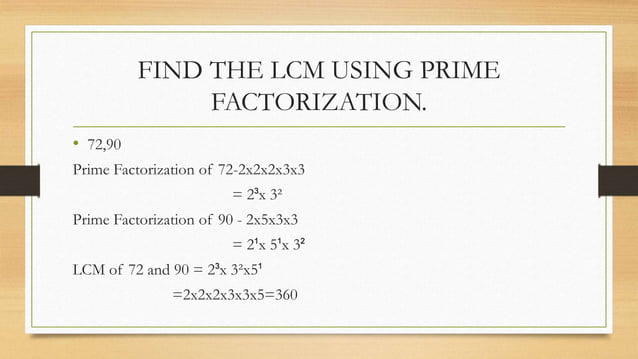 HCF AND LCM.pptx related to maths with examples | PPTX